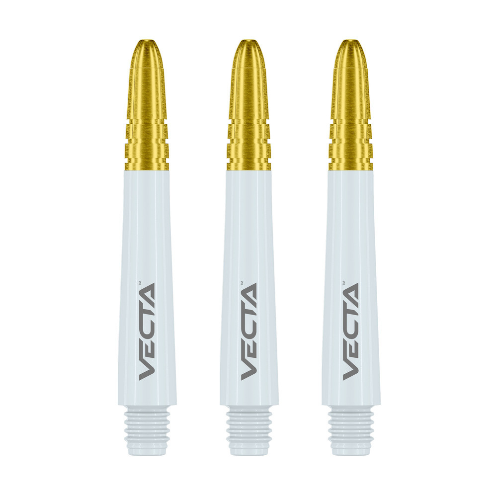 Winmau Vecta White Gold Darts Shafts - Dartshopper.com