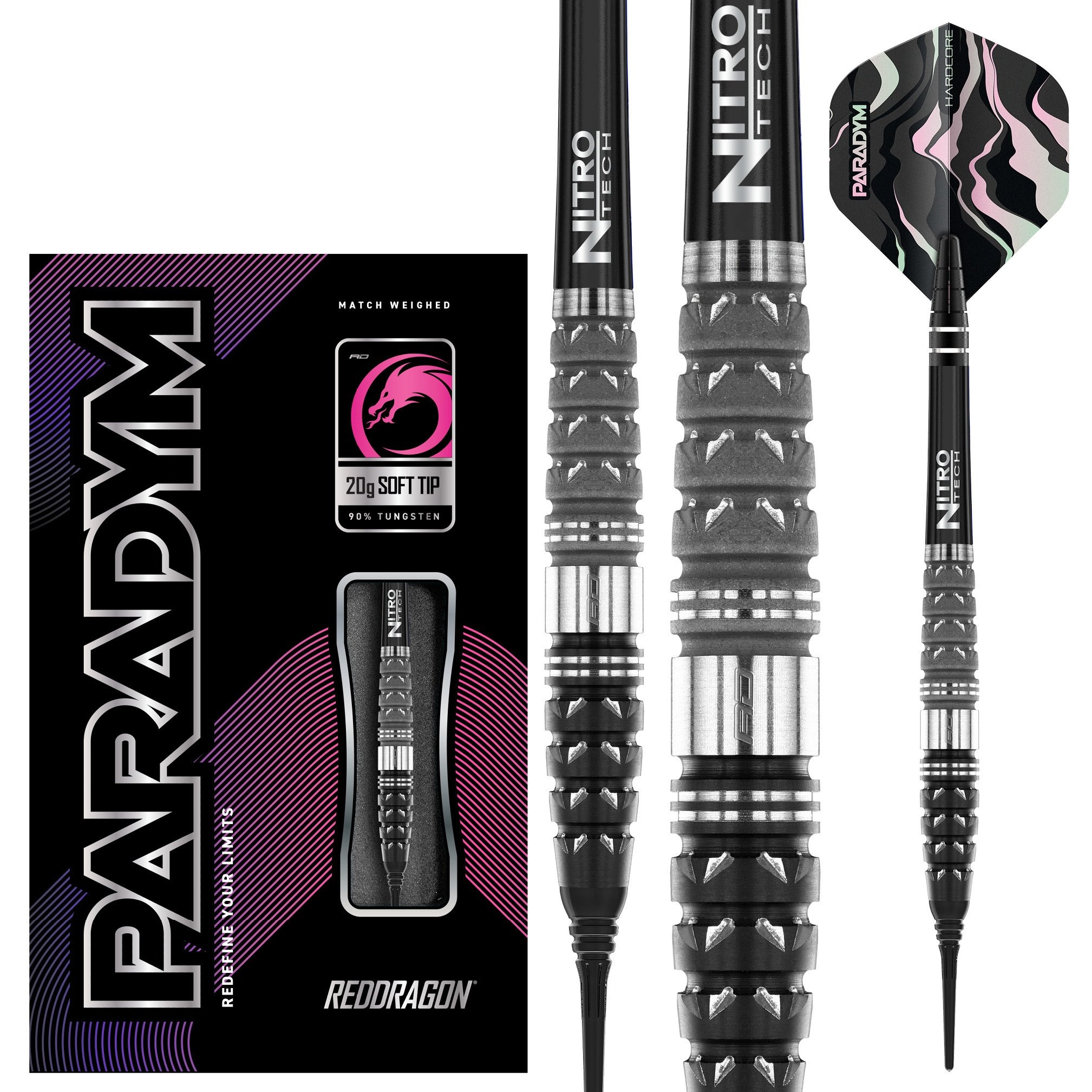 Red Dragon Paradym Torpedo 90% Soft Tip Darts - Dartshopper.com