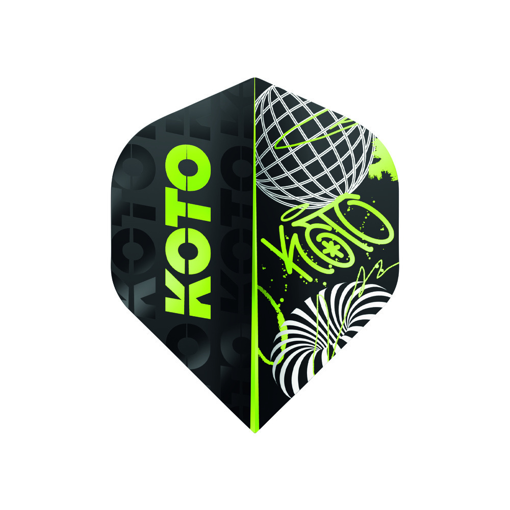 KOTO Rebel Royale Neon NO2 Darts Flights - Dartshopper.com