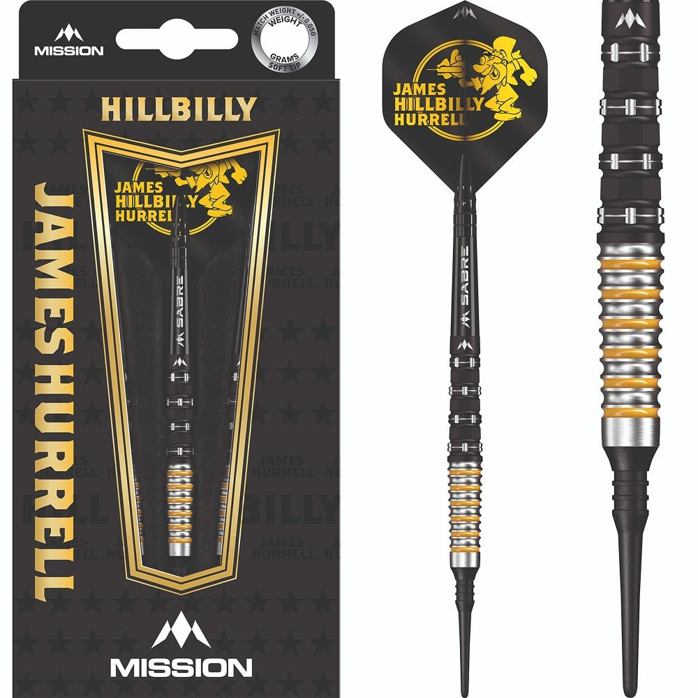 Mission James Hurrell V2 95% Soft Tip Darts - Dartshopper.com