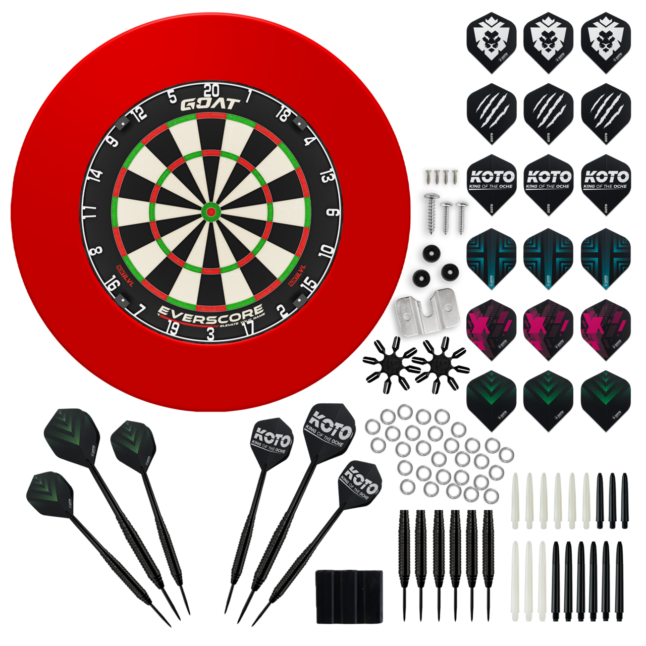 GOAT Everscore + Surround + KOTO Accessory Kit Steeltip Black 90 Pieces ...