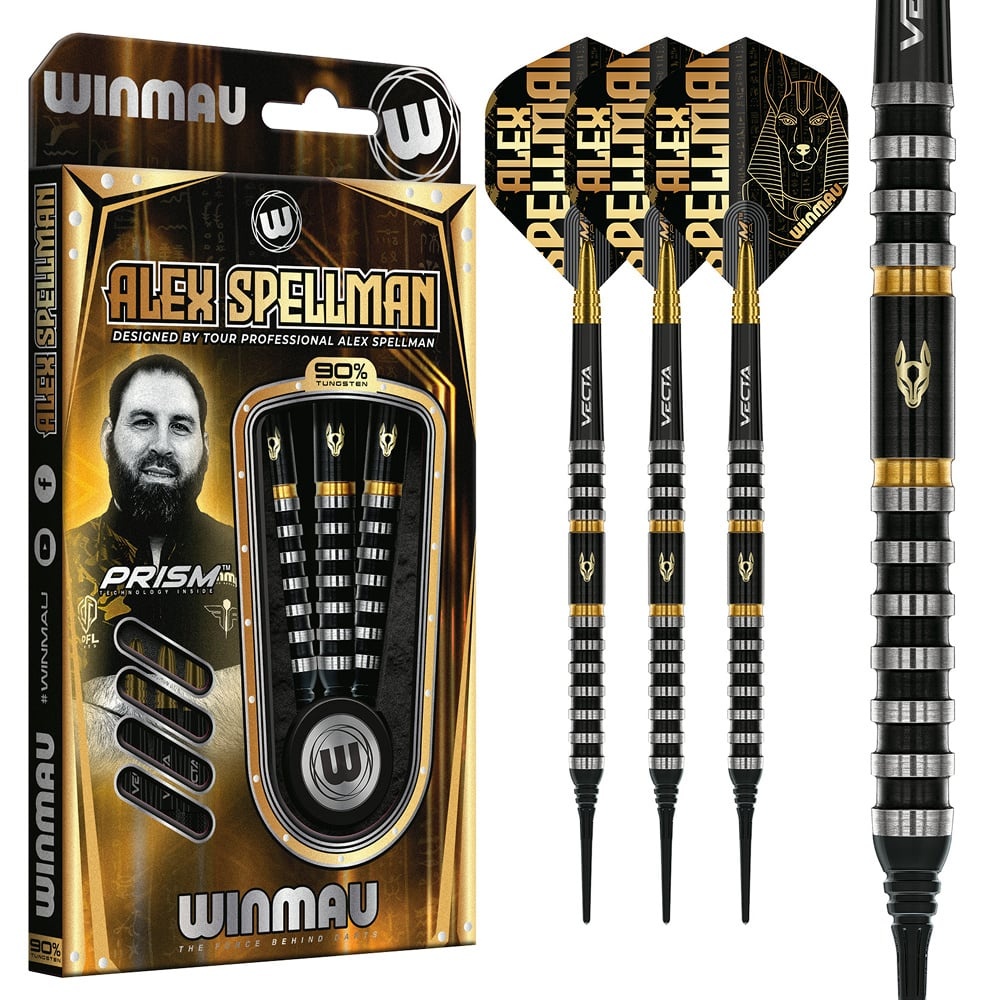 Winmau Alex Spellman 90% Soft Tip Darts - Dartshopper.com