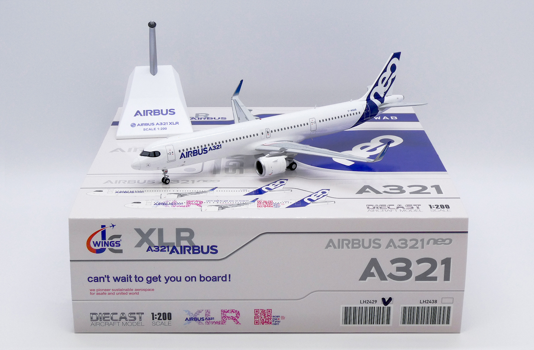 1:200 Airbus House Color A321neo F-WWAB JC Wings LH2429 1:200 Airbus House Color A321neo F-WWAB JC Wings LH2429