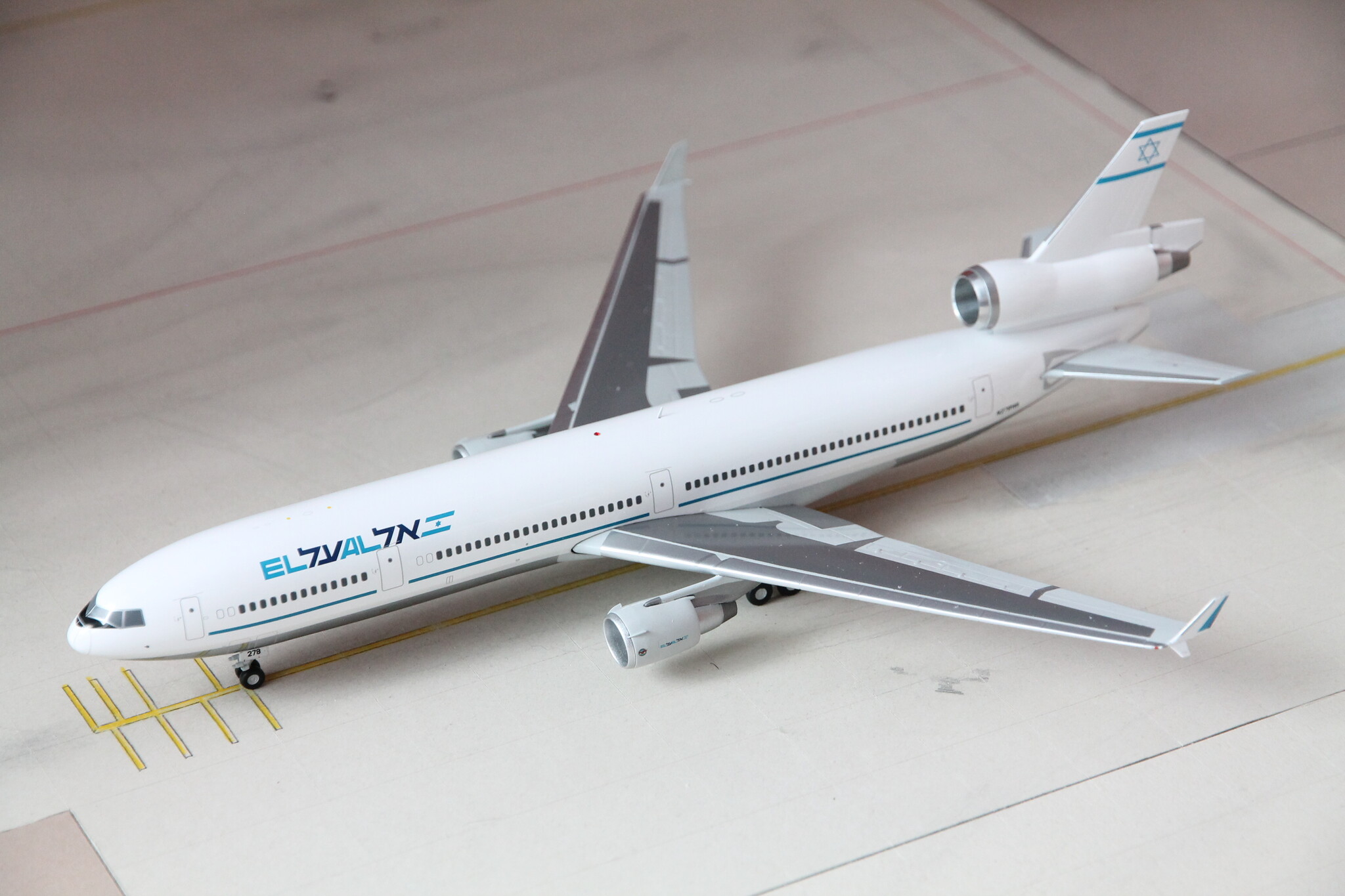 1:200 El Al McDonnell Douglas MD11 N278WA XX20629 JC Wings - Diecast ...