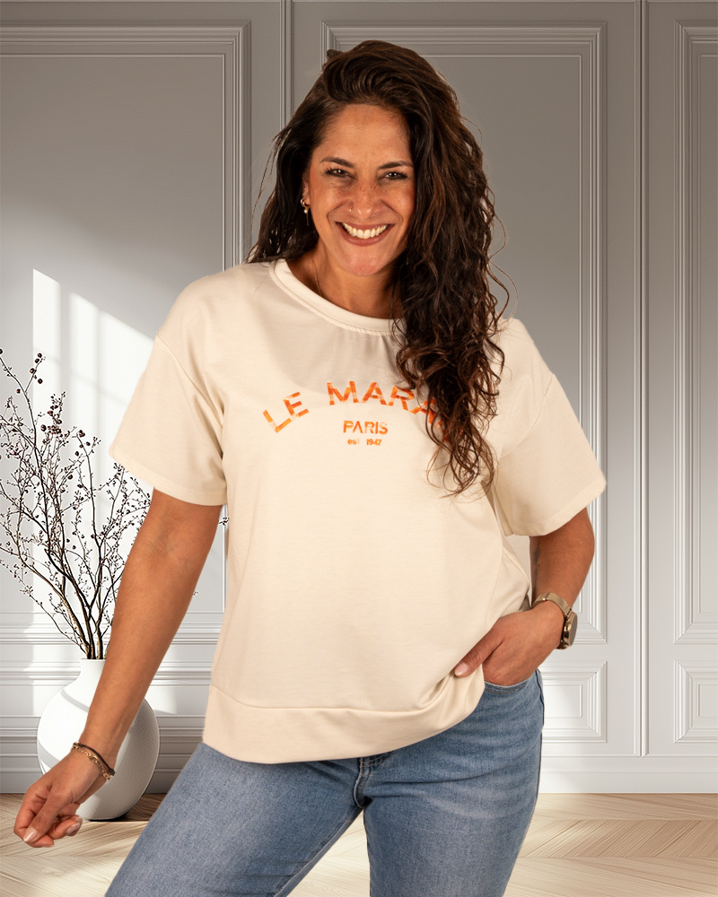 Ecru shirt "Le Marais" van Mooij