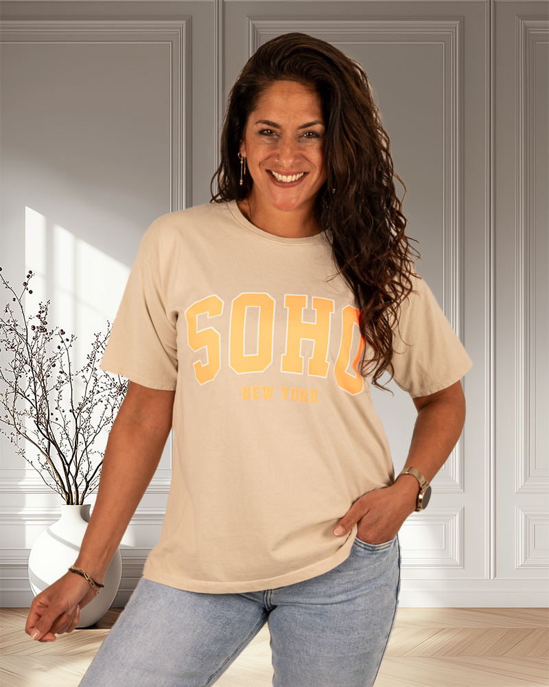 Beige shirt "Soho" van Mooij