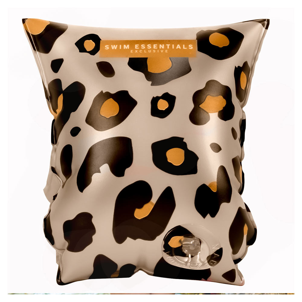 Swim Essentials Zwembandjes Beige Leopard 0-2 - Cedille Speelgoed