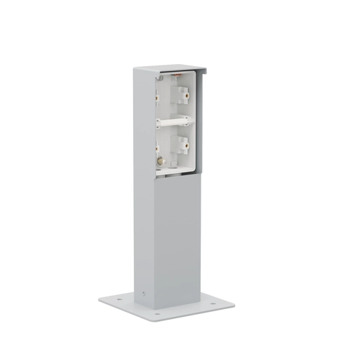Niko 700-36920 Hydro tuinpaal 2-voudig leeg met grondplaat grijs ...