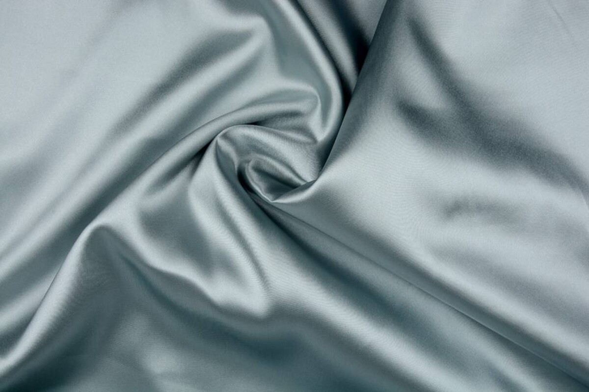 Poly Satin GrünGrau - Boelens Modestoffen