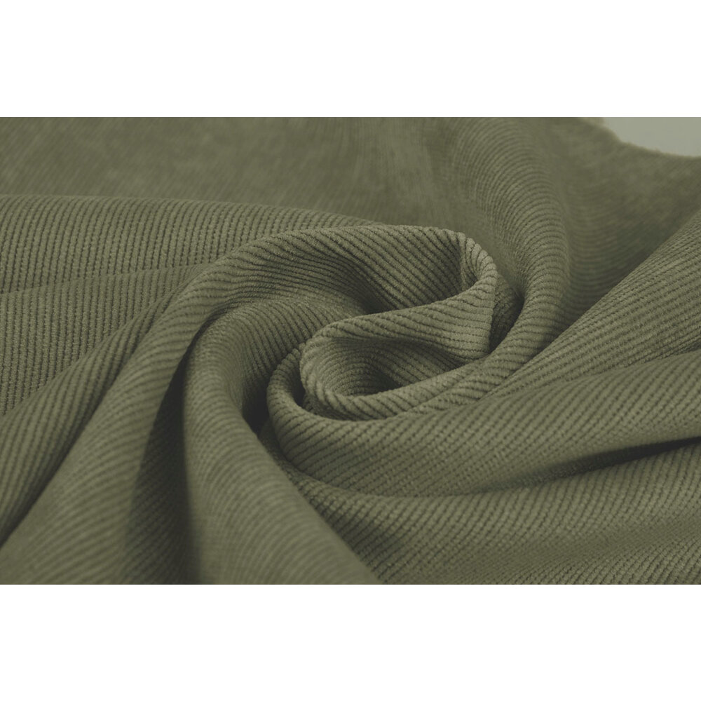16 W Corduroy Light Army Green - Boelens Modestoffen