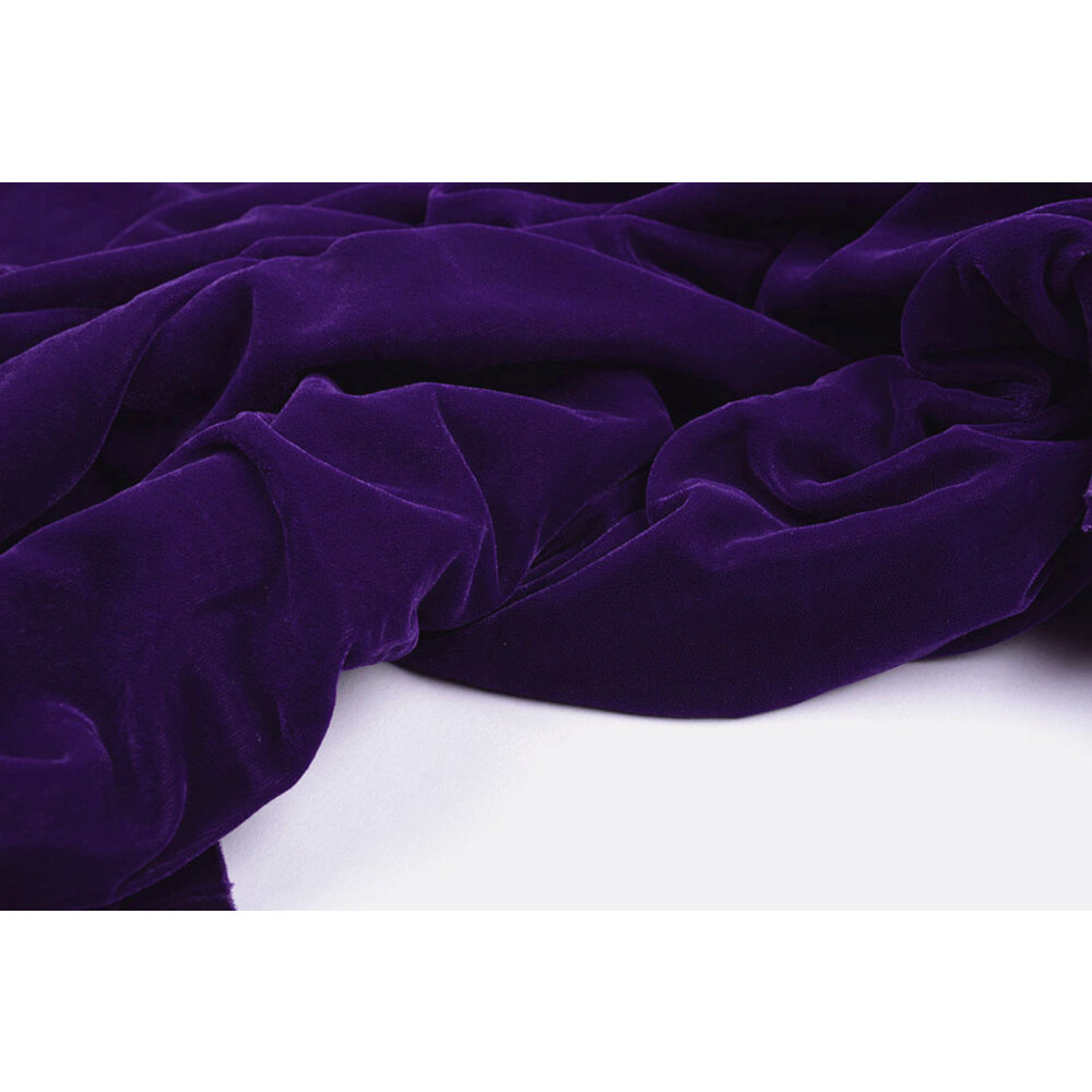 3 meter Velours Fluweel Stof Vultur Paars - Boelens Modestoffen