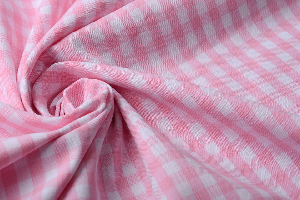 Gingham Check 8 mm Pink - Boelens Modestoffen
