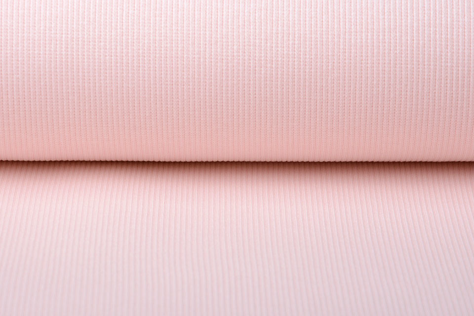 Rib Jersey Light Pink - Boelens Modestoffen