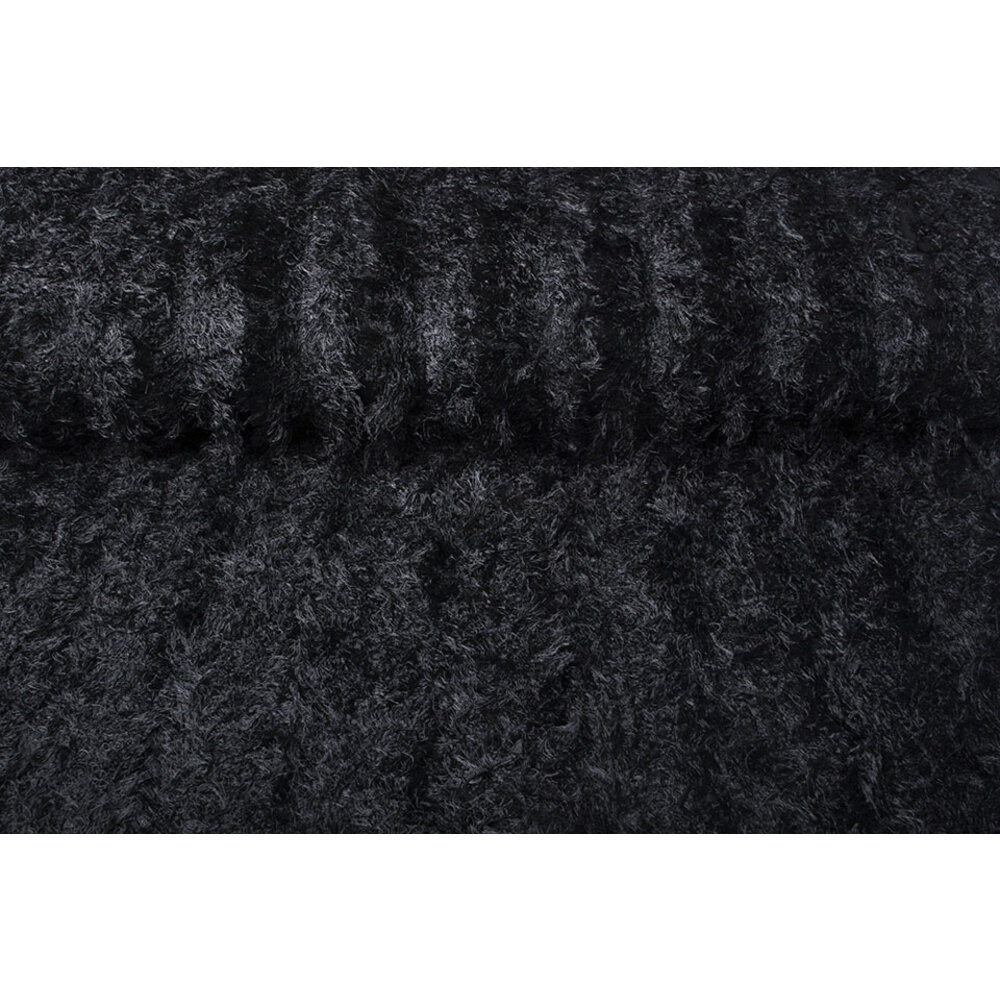 Fine Tulle 3D Stripes Black - Boelens Modestoffen