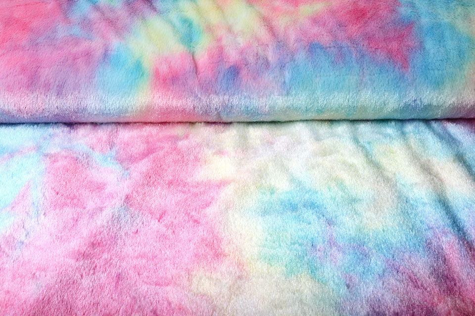 Kort Harige Bont Candy Multi Color 1 - Boelens Modestoffen