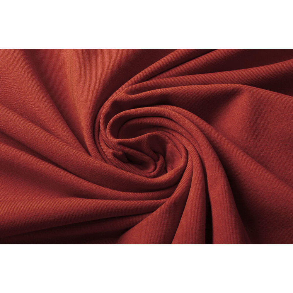 Cotton Jersey wijn rood - Boelens Modestoffen