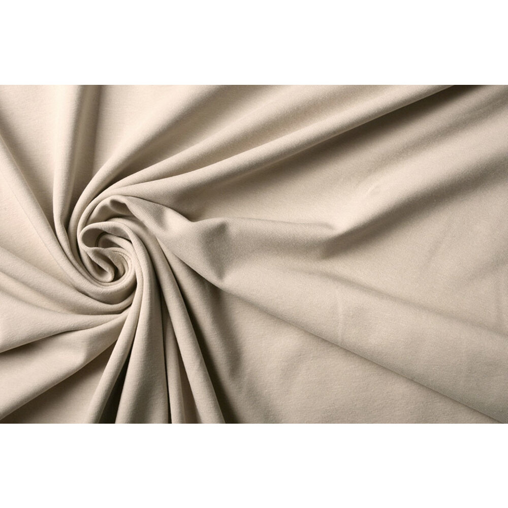 Cotton Jersey Beige - Boelens Modestoffen