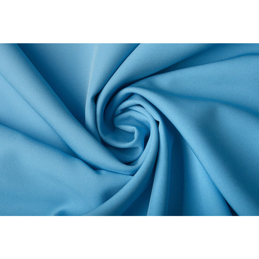 Crepe Stretch Aqua - Boelens Modestoffen