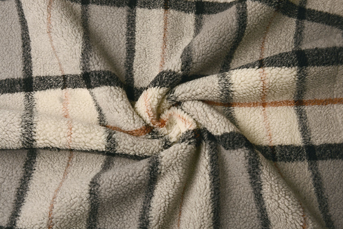 Sherpa Teddy Check Multi 1 - Boelens Modestoffen