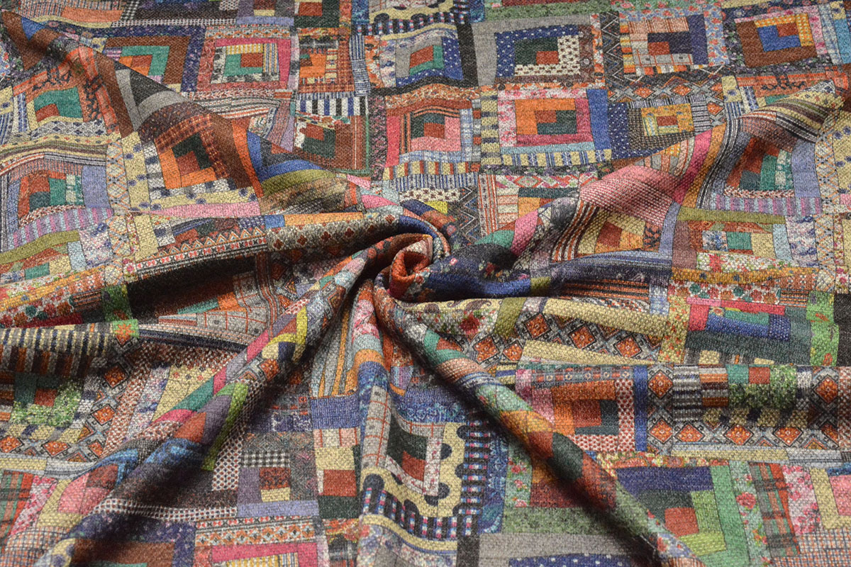 Winter Jersey Casa Patchwork - Boelens Modestoffen