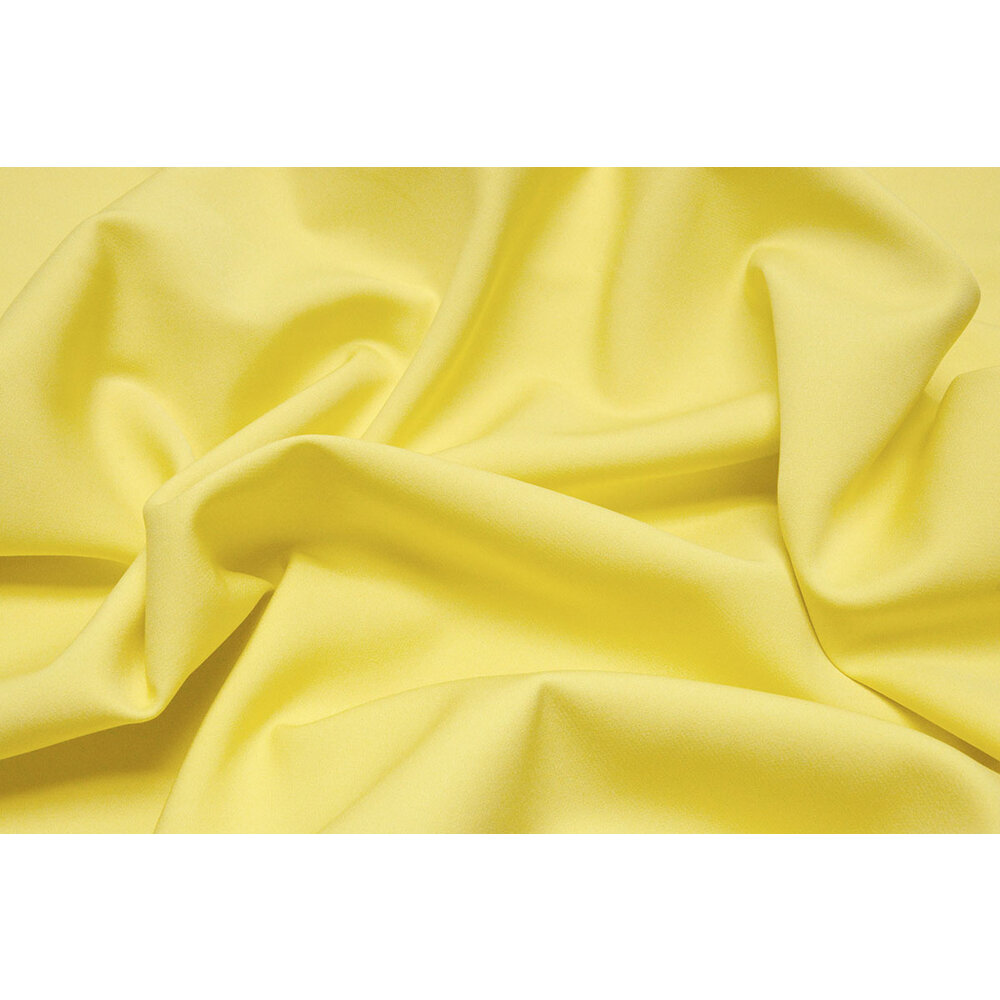 2-Way Crepe Stretch Geel - Boelens Modestoffen