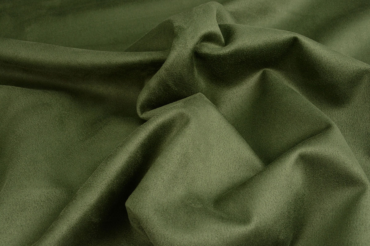 Light Scuba Suede Dark Green - Boelens Modestoffen