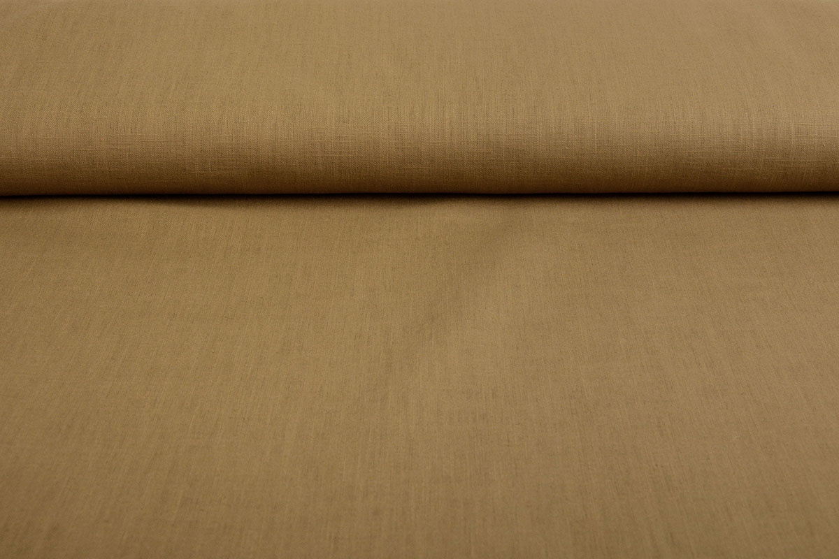 Washed Linen Dark Sand - Boelens Modestoffen