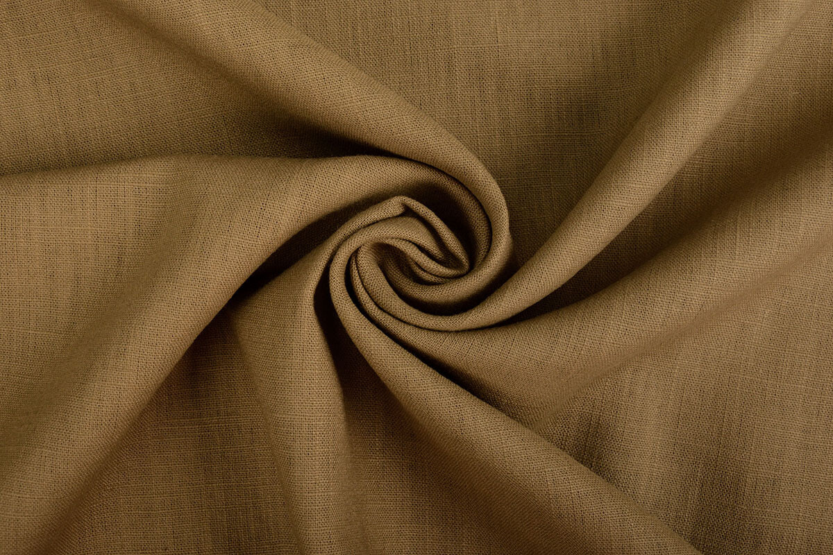 Washed Linen Dark Sand - Boelens Modestoffen