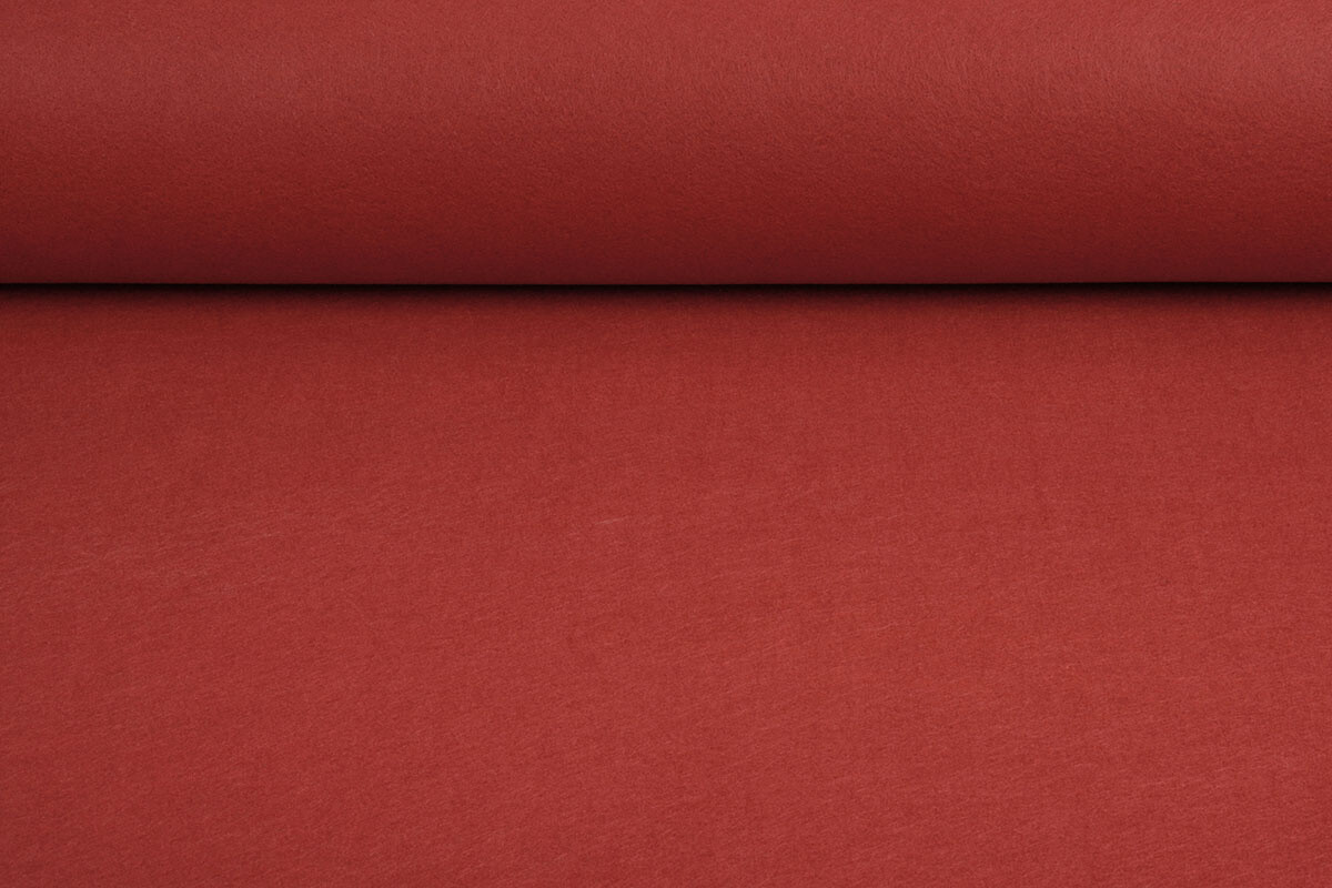 Koreaans Vilt 1 mm Rood - 90 cm Breed - Boelens Modestoffen
