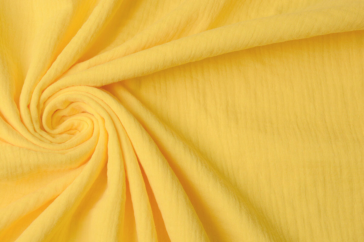 Double Gauze Fabric Yellow - Boelens Modestoffen