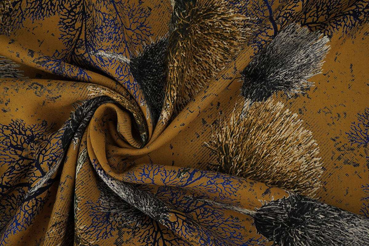 100% Viscose Helena Ocher - Boelens Modestoffen