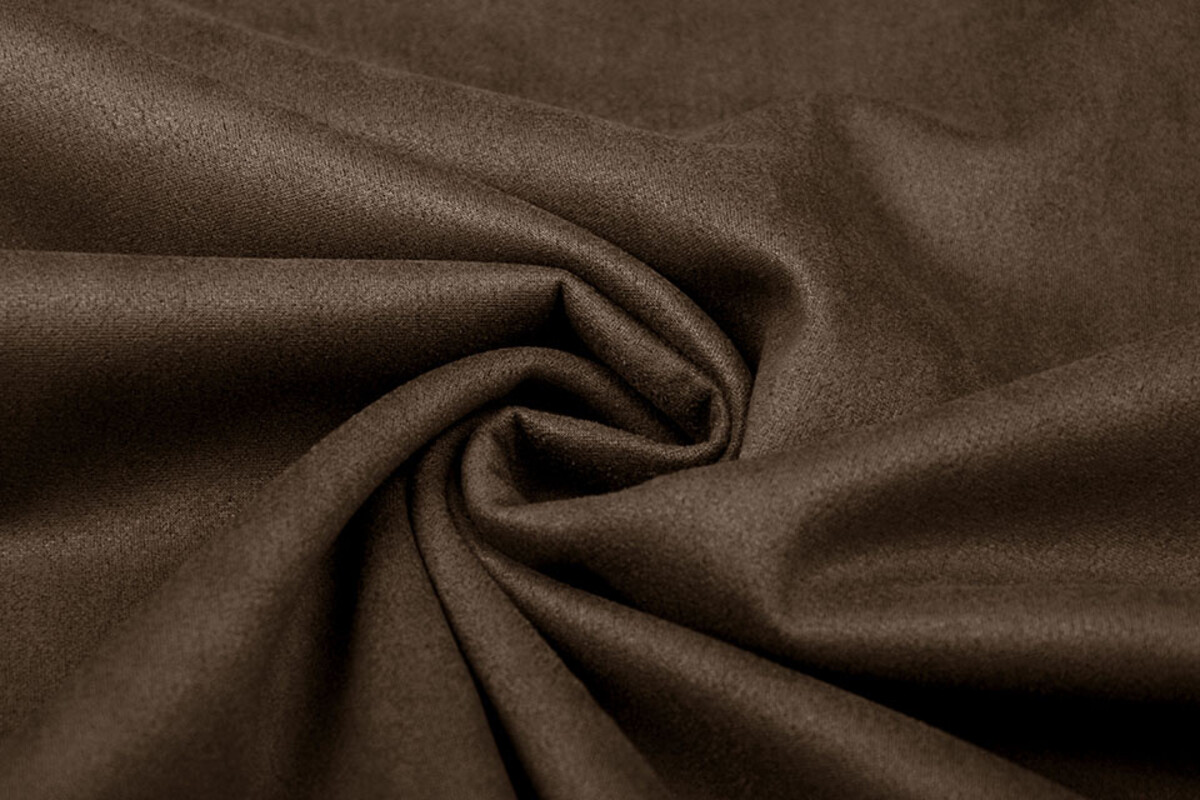 Light Scuba Suede Dark Brown - Boelens Modestoffen
