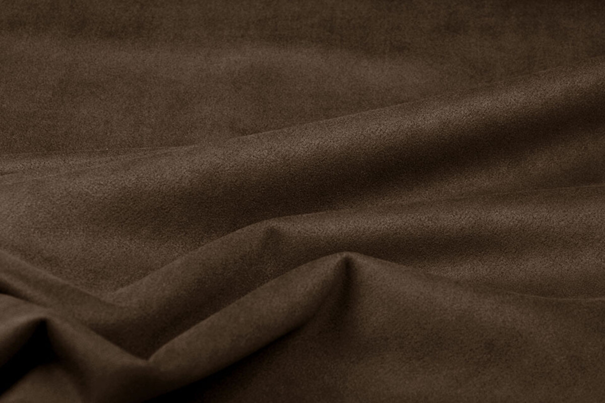 Light Scuba Suede Dark Brown - Boelens Modestoffen