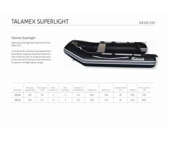Talamex Superlight SLA 250 rubberboot met airdeck | Boot4.nl