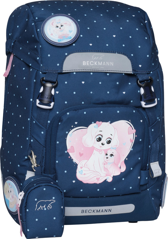 Beckmann Schulrucksack Classic 6-teiliges Set, Pet Friends Blue ...
