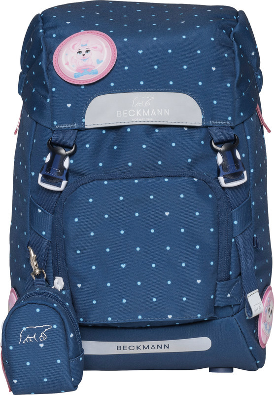 Beckmann Schulrucksack Classic 6-teiliges Set, Pet Friends Blue ...
