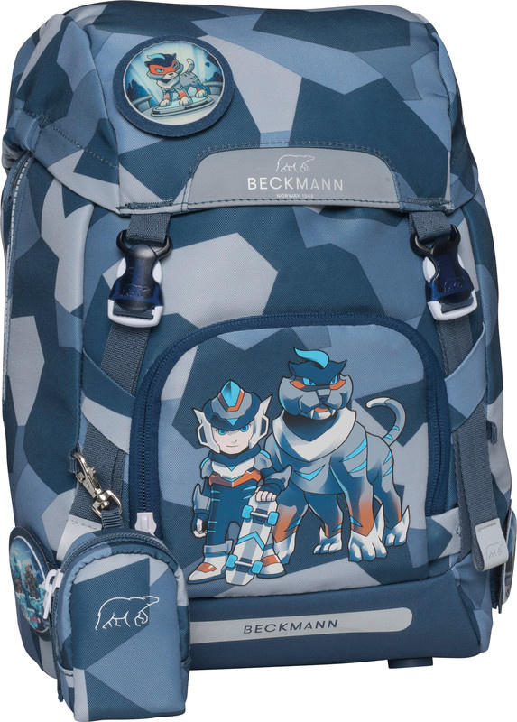 Beckmann Schulrucksack Classic 7-teiliges Set, Tiger Race - KidsDream.ch