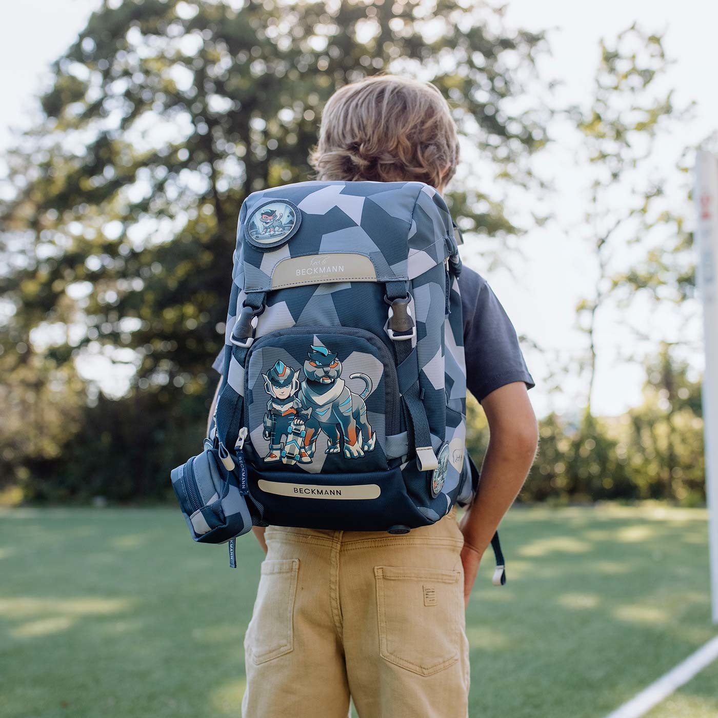 Beckmann Schulrucksack Classic 7-teiliges Set, Tiger Race - KidsDream.ch