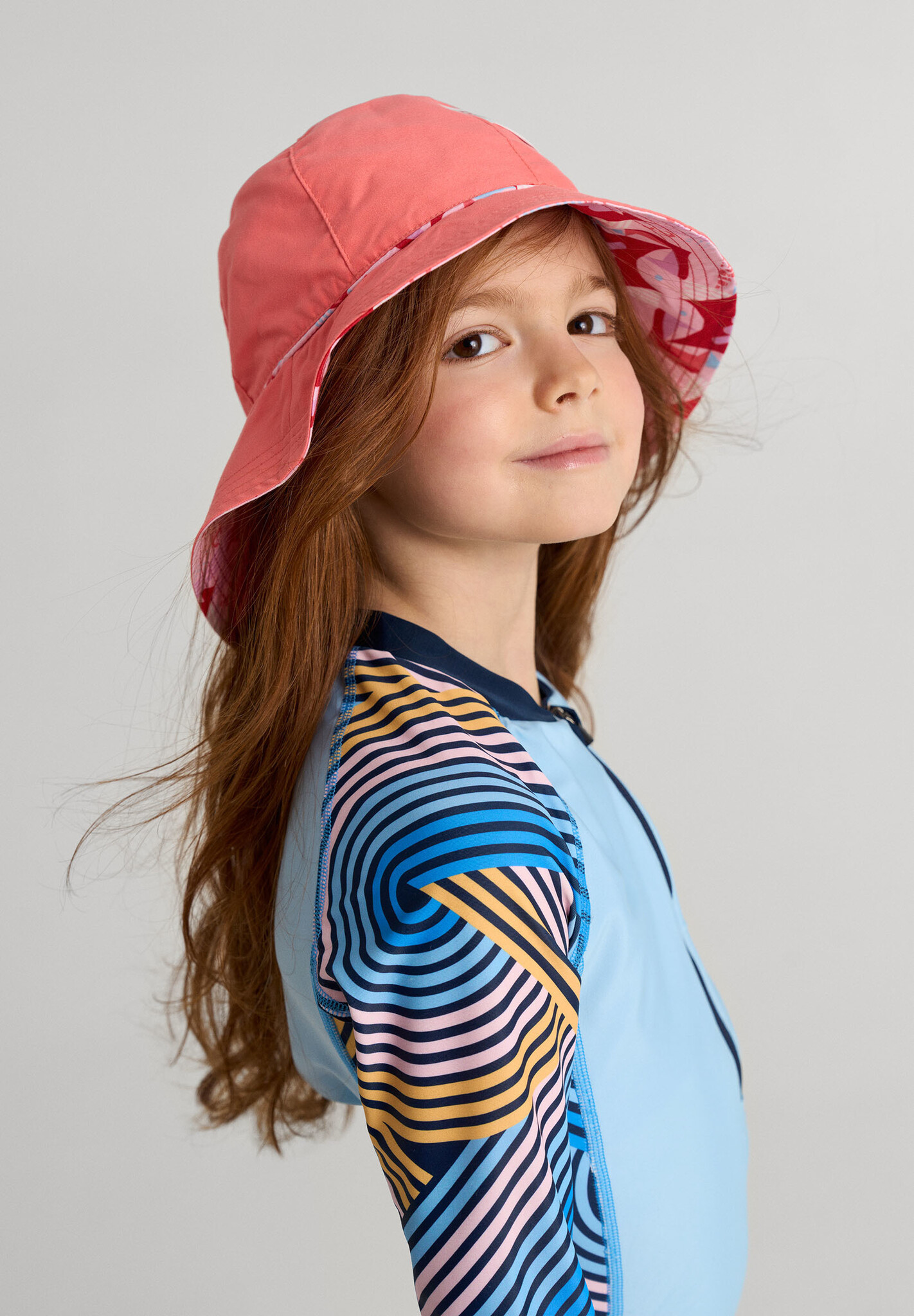 Reima Kinder Sonnenschutz Hut Viiri Misty Red - KidsDream.ch
