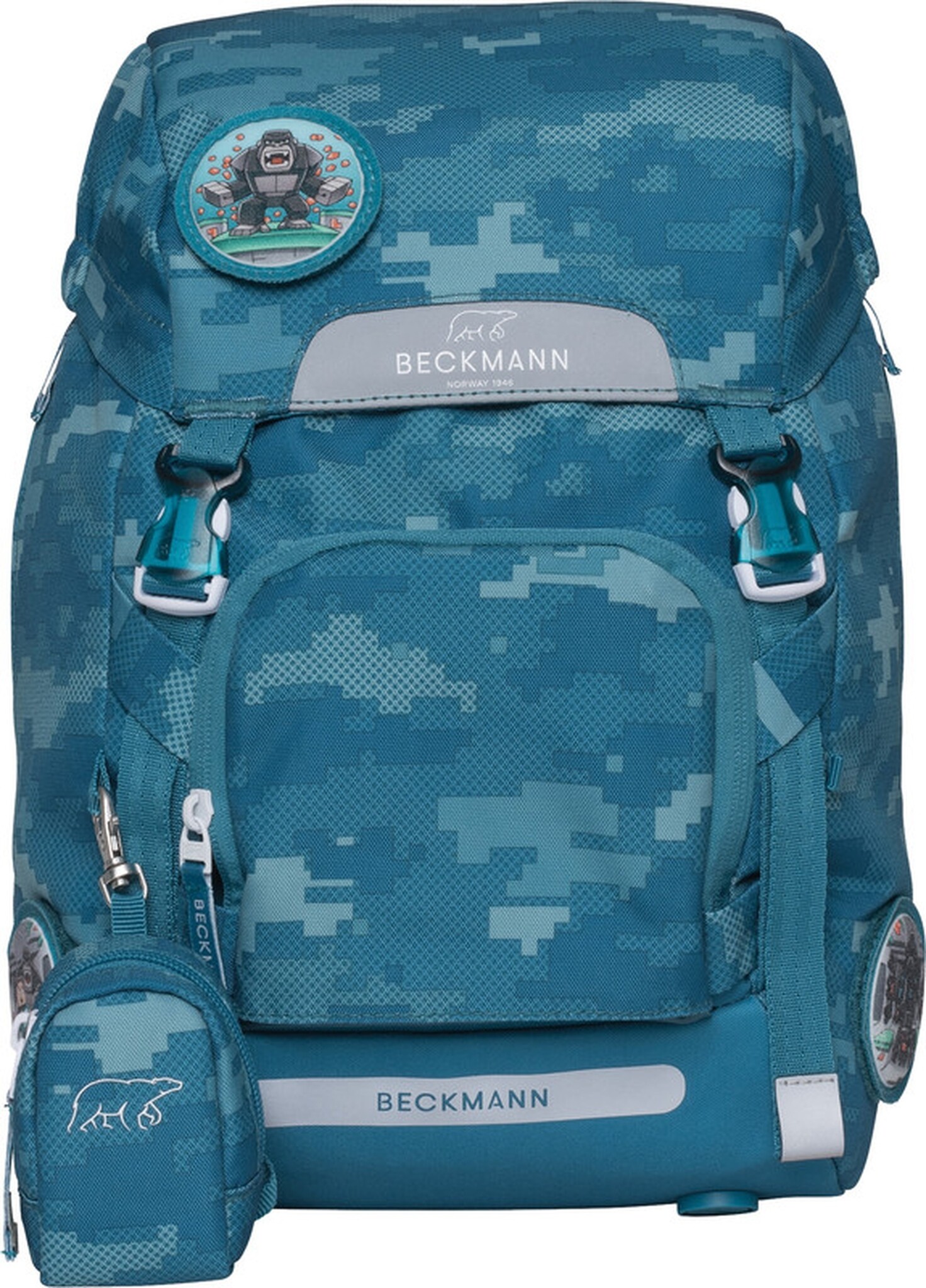 Beckmann Schulrucksack Classic 6-teiliges Set Jungle Game - KidsDream.ch