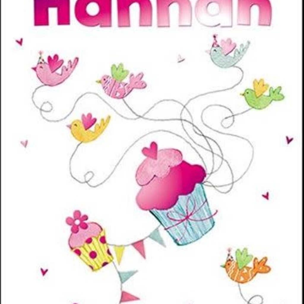 Personalised Birthday Card - Hannah - Celebrations and Toys