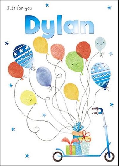 Personalised Birthday Card - Dylan - Celebrations and Toys