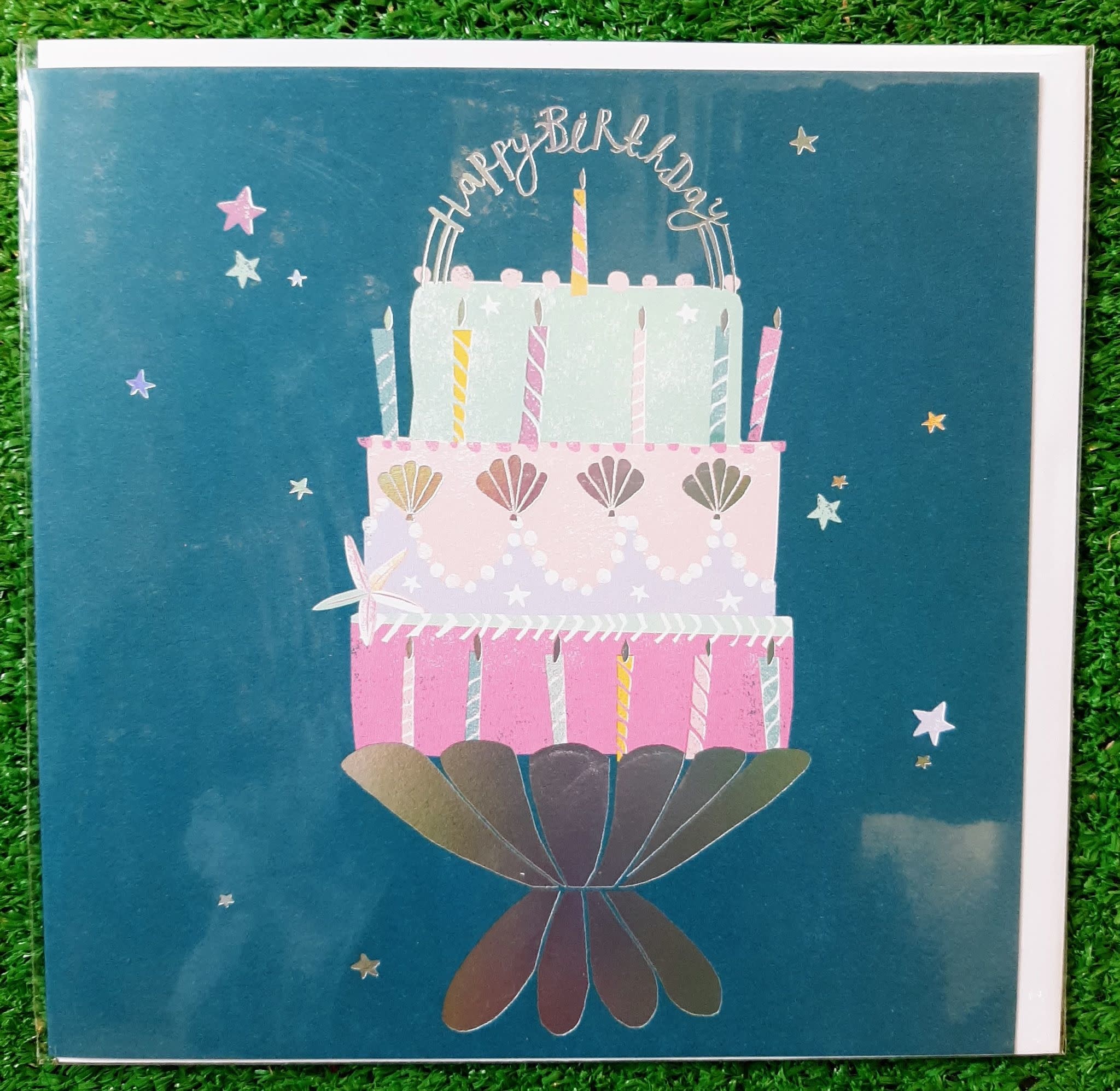 Sea Shell Birthday Cake Birthday Card - Celebrations and Toys