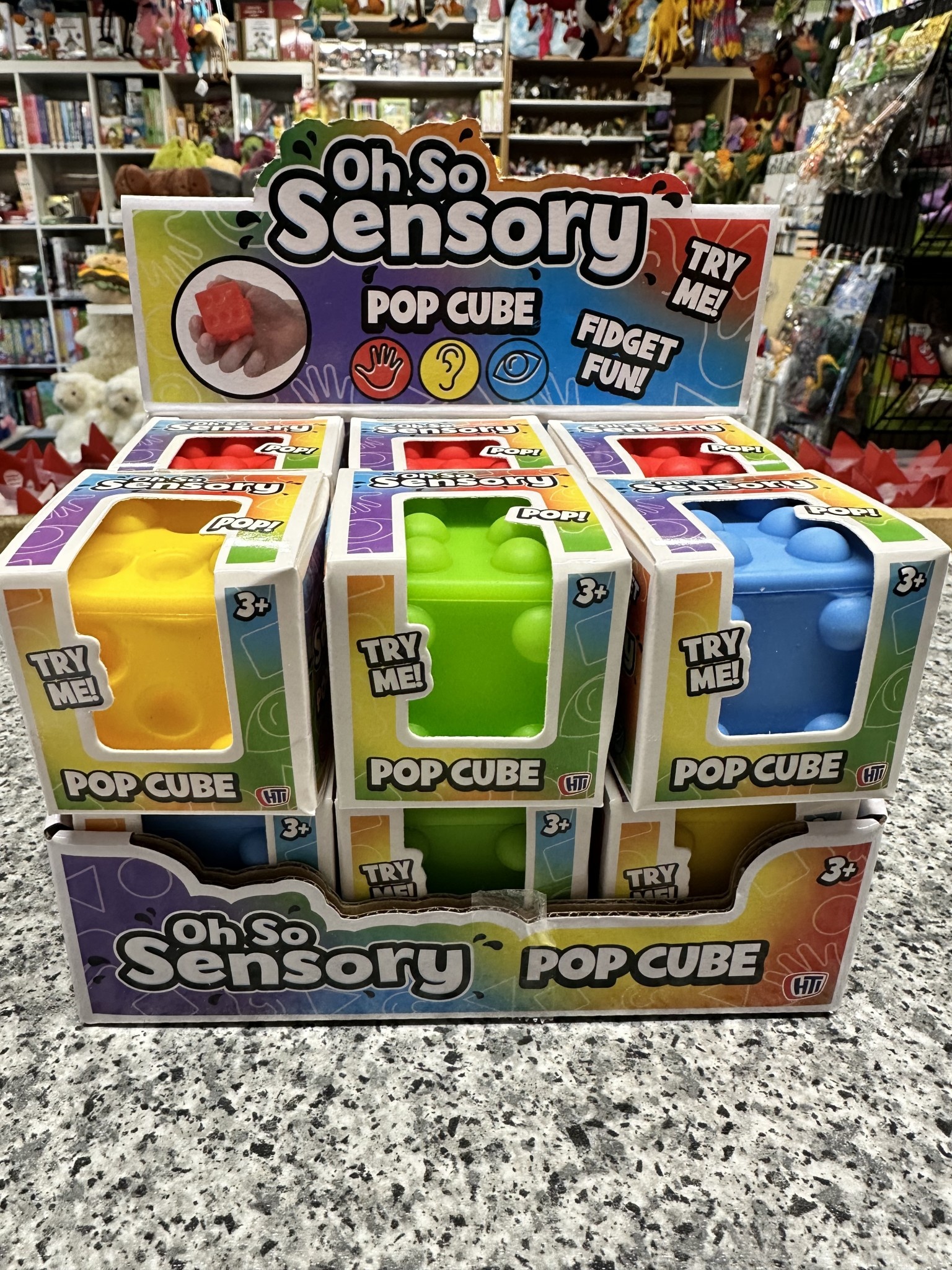 Sensory Pop Cube - Celebrations and Toys