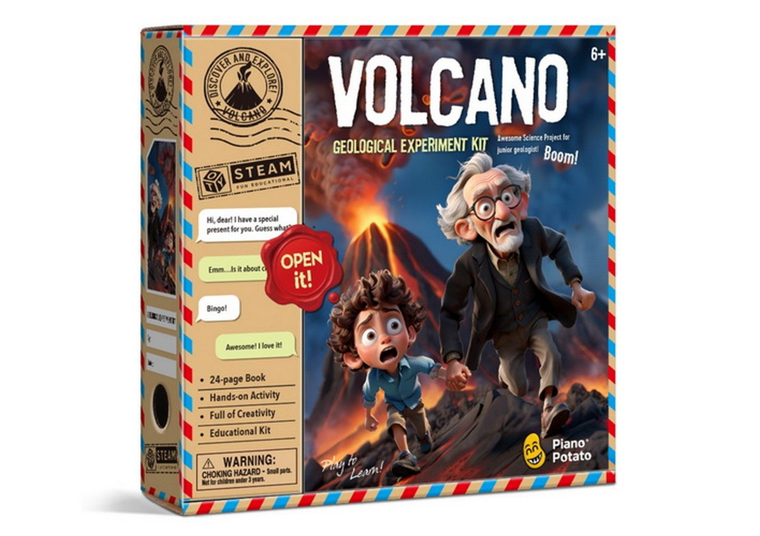 STEAM Volcano Geological Experiment Kit - Celebrations and Toys