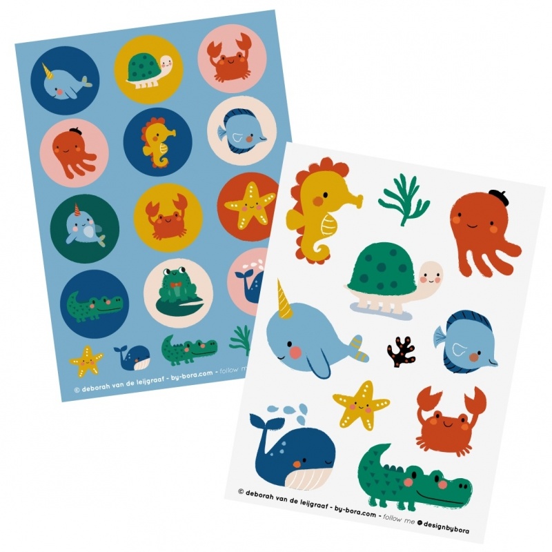 Bora Stickerset Zee - HOUTENDIERSHOP.com