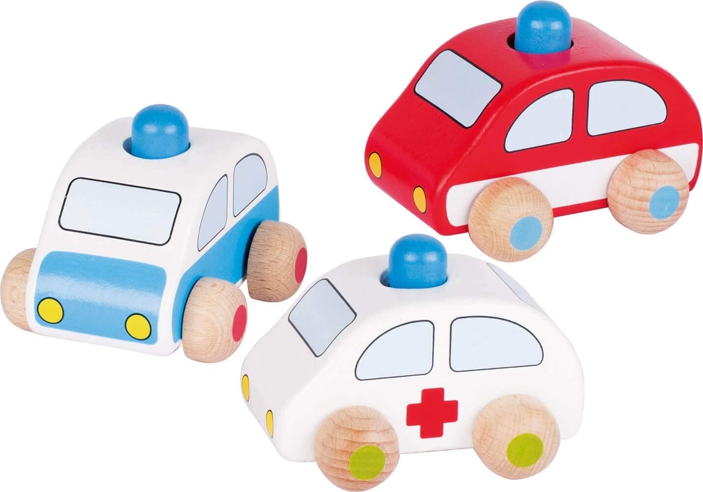 GOKI Houten Hulpvoertuig met Toeter - HOUTENDIERSHOP.com