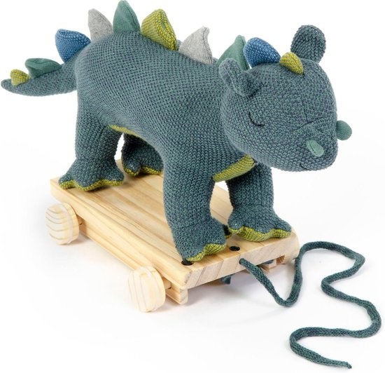 Smallstuff Pull Along Dragon Green
