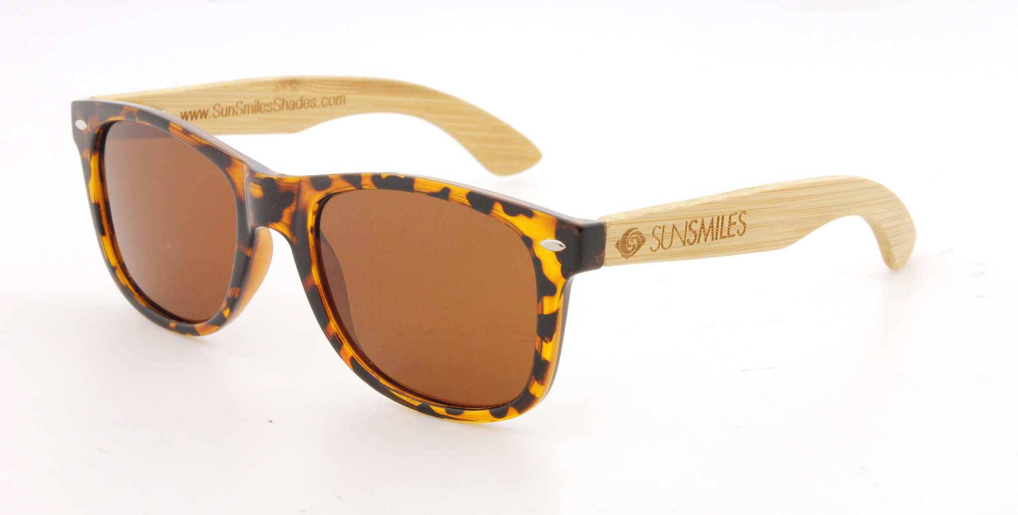 Bamboo Sunglasses | Tortoise Frame | Unique Sunglasses