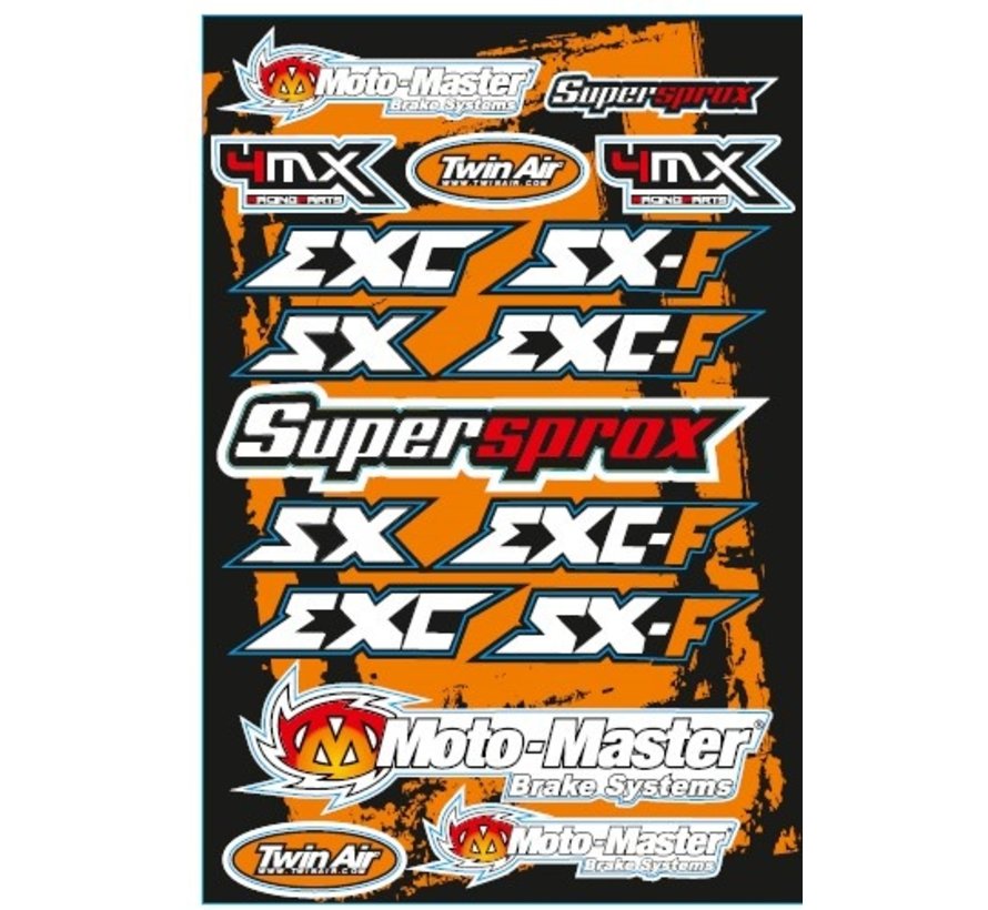 4MX KTM Motomaster A3 Sticker Set - www.mxstore.at